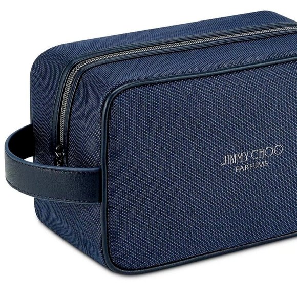Jimmy Choo | Bags | Jimmy Choo Parfums Toiletry Pouch Dark Blue ...